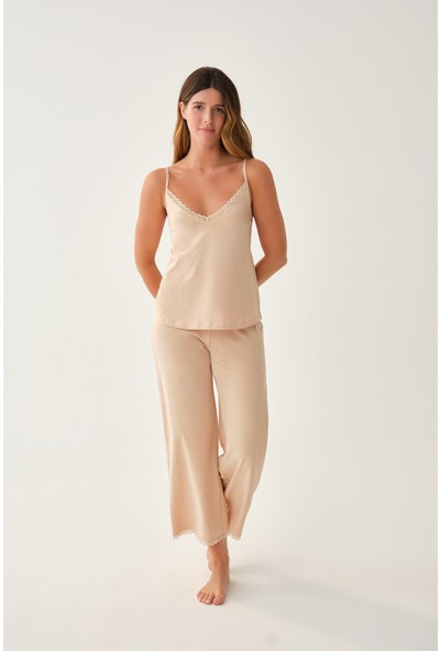 Dagi Ten Askılı Pijama Takımı