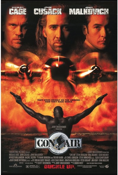 Aktuel Accessories Con Air (1997) 70 cm x 100 cm Afiş – Poster Galaxy