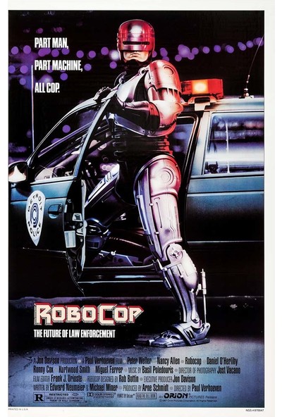Aktuel Accessories Robocop (1987) 70 cm x 100 cm Afiş – Poster Sampson