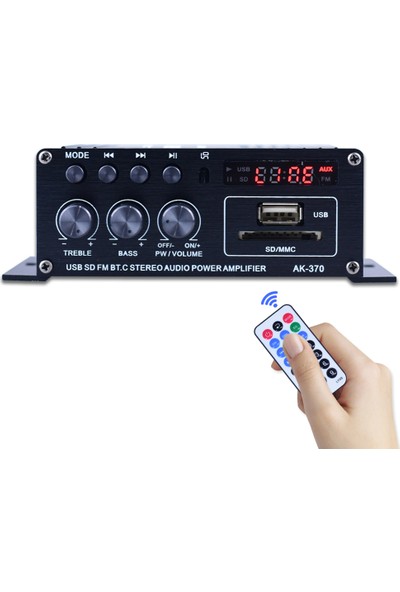 Gahome AK370 Mini Ses Güç Amplifikatörü Bas Kontrolü (Yurt Dışından) Gahome AK370 Mini Ses Güç Amplifikatörü Bas Kontrolü (Yurt Dışından)