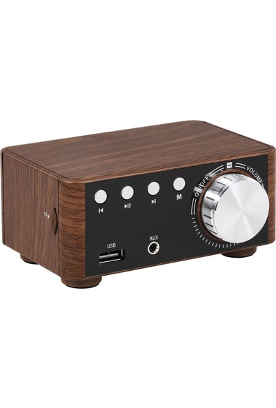 Gahome Ahşap Tahıl Hıfı Bt 5.0 Dijital Güç Ses Amplifikatörü (Yurt Dışından)