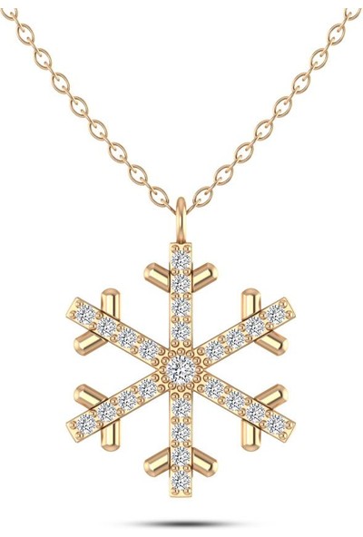 Silvanit Pırlanta Kar Tanesi Kolye Silvanit Pırlanta Kar Tanesi Kolye