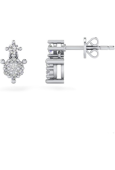 Silvanit 0,10 Karat Pırlantalı Küpe Silvanit 0,10 Karat Pırlantalı Küpe