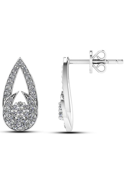 Silvanit 0,60 Karat Pırlanta Tasarım Küpe Silvanit 0,60 Karat Pırlanta Tasarım Küpe