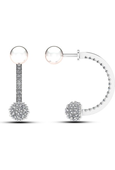 Silvanit 0,70 Karat Pırlanta Tasarım Küpe Silvanit 0,70 Karat Pırlanta Tasarım Küpe