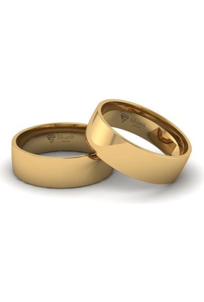 Silvanit 6 mm Klasik Düz Kadın Alyans
