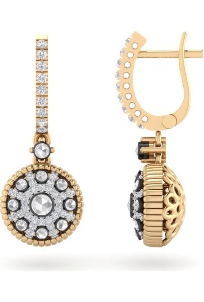 Silvanit 0,70 Karat Pırlantalı Elmas Küpe