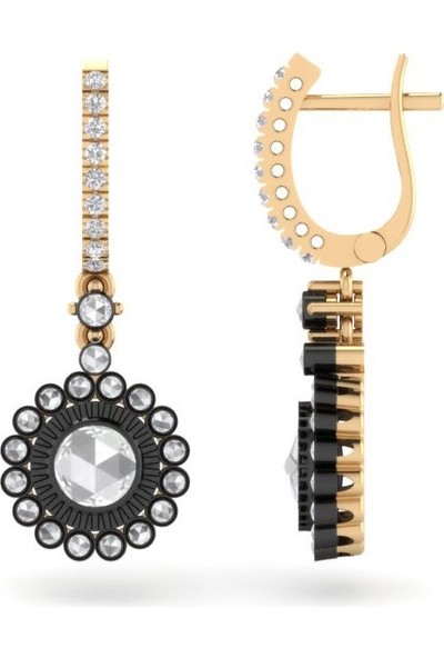 Silvanit 1,95 Pırlantalı Elmas Küpe