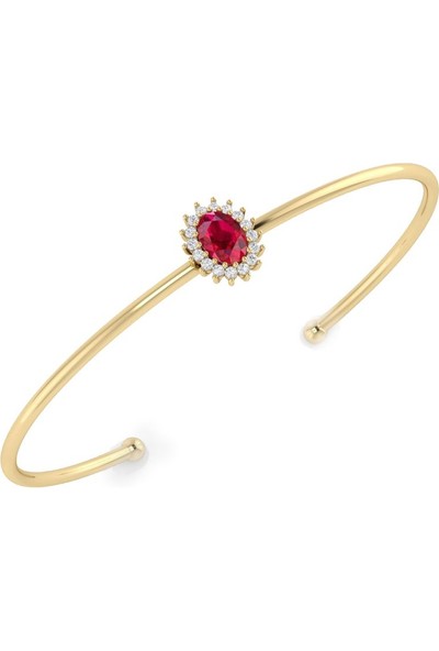 Silvanit 0,96 Karat Pırlantalı Yakut Bileklik Silvanit 0,96 Karat Pırlantalı Yakut Bileklik