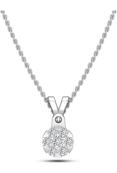 Silvanit Pırlanta Key Kolye