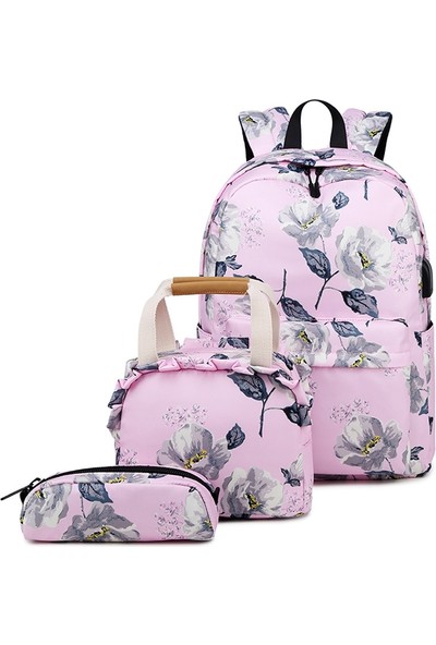 Sunsky Desenli 3 Parça Çanta Seti Pembe (Yurt Dışından) Sunsky Desenli 3 Parça Çanta Seti Pembe (Yurt Dışından)