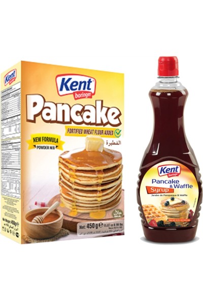 Kent Boringer Pancake 450 Gram ve Pancake Şurubu 355 ml