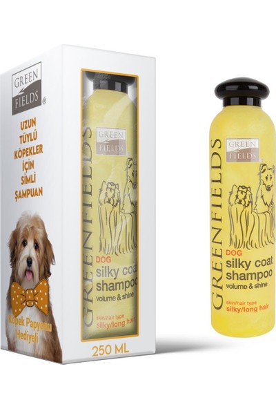 Green Fields Silky Coat Ipeksi Uzun Tüylü Köpek Şampuanı 250 ml Green Fields Silky Coat Ipeksi Uzun Tüylü Köpek Şampuanı 250 ml