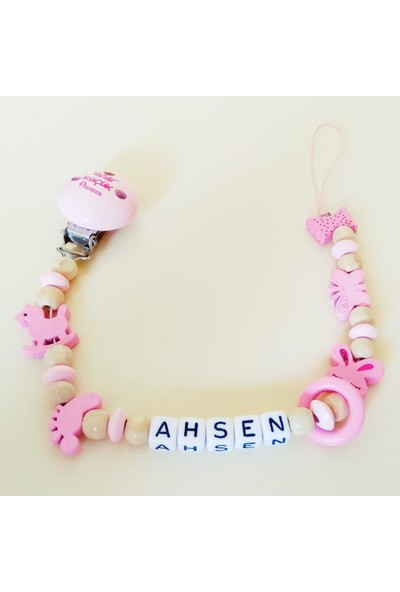Sahi Aksesuar Isimli Emzik Zinciri - Emzik Askısı - Bebek Hediyesi BEZ096 Sahi Aksesuar Isimli Emzik Zinciri - Emzik Askısı - Bebek Hediyesi BEZ096