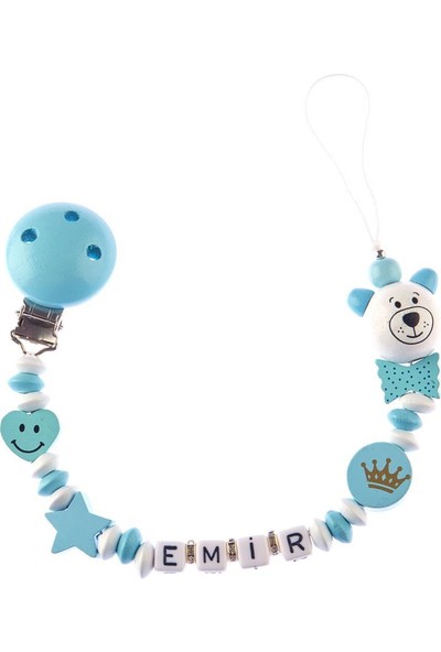Sahi Aksesuar Isimli Emzik Zinciri - Emzik Askısı - Bebek Hediyesi BEZ105 Sahi Aksesuar Isimli Emzik Zinciri - Emzik Askısı - Bebek Hediyesi BEZ105