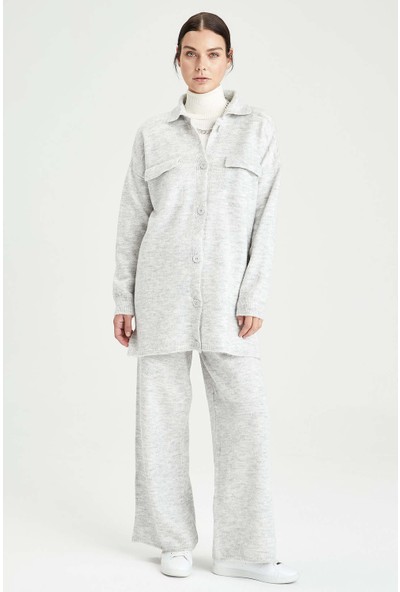 DeFacto Regular Fit Geniş Paça Triko Pantolon V8227Az21Wn