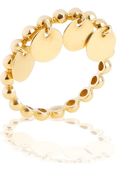 Alyanaklar Daire Figürlü Altın Yüzük