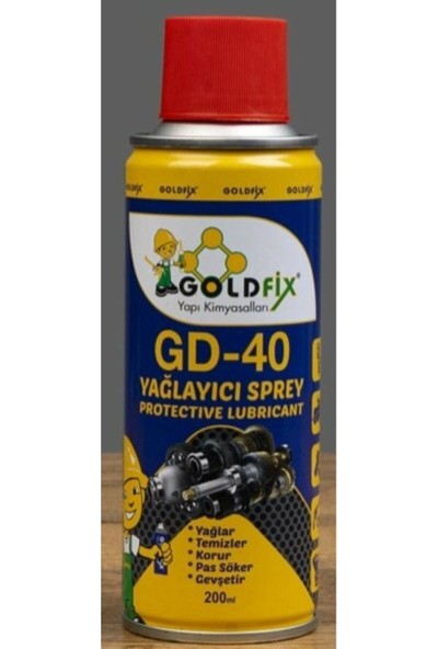 Goldfix G 40 Yağlayıcı ve Pas Sökücü 200ML Goldfix G 40 Yağlayıcı ve Pas Sökücü 200ML
