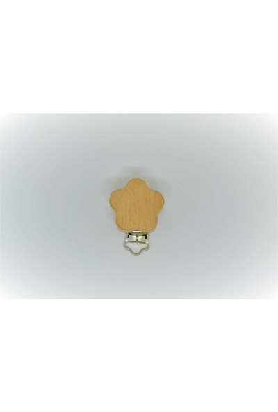 DM Hobi Çiçek Ahşap Emzik Klipsi DM Hobi Çiçek Ahşap Emzik Klipsi