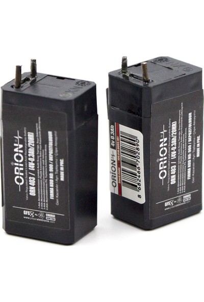 Orion ORN403 4V 0.3AH Bakımsız Kuru Akü