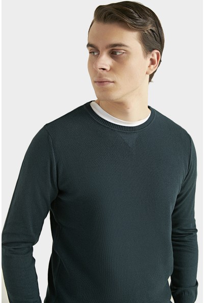 D'S Damat Ds Damat Regular Fit Yeşil Kazak