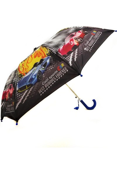 esm yapı market Çocuk Şemsiyesi, Yarı Otomatik Mekanizma Küçük Boy 43 cm Arabalı