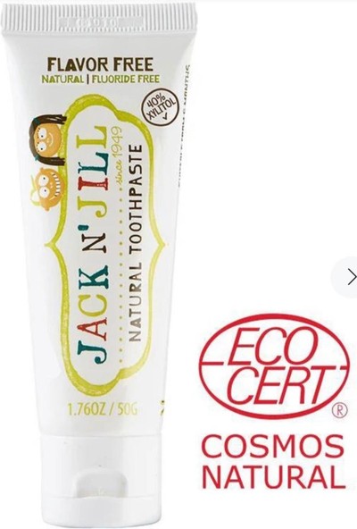Jack N' Jill Jack N Jill - Organik Aromasız Doğal Diş Macunu