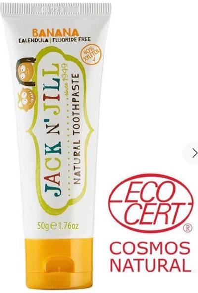 Jack N' Jill Doğal Diş Macunu Muz Aromalı Jack N' Jill Doğal Diş Macunu Muz Aromalı