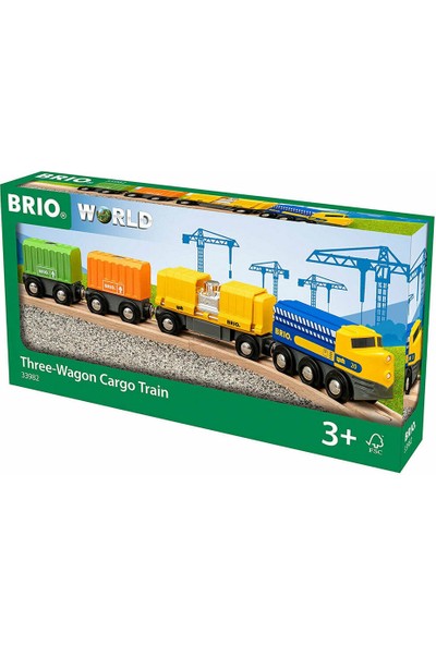 Brio World 3 Vagonlu Kargo Treni 33982 Brio World 3 Vagonlu Kargo Treni 33982