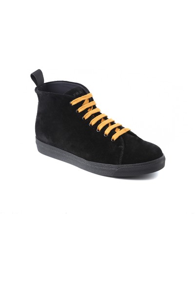Frau Siyah Erkek Bot 26A5 Frau Ankle Boots Suede Black