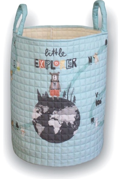 Mimiko Alfabe Desenli Şirin Oyuncak Sepeti Pamuklu Mimiko Alfabe Desenli Şirin Oyuncak Sepeti Pamuklu