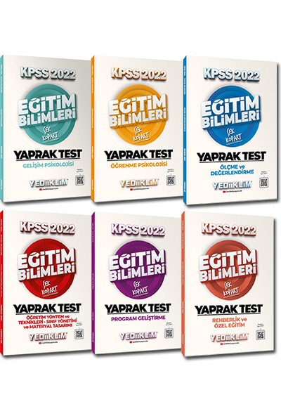 Yedi İklim Yayınları 2022 KPSS Eğitim Bilimleri Çek Kopart Yaprak Test Seti Yedi İklim Yayınları 2022 KPSS Eğitim Bilimleri Çek Kopart Yaprak Test Seti