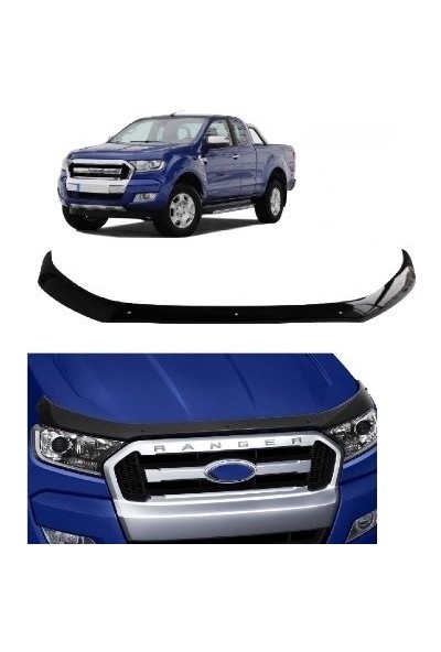 Kingstar Ford Ranger 2015 Kaput Koruyucu Rüzgarlık Siyah Kingstar Ford Ranger 2015 Kaput Koruyucu Rüzgarlık Siyah