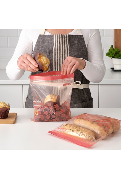 Ikea Istad Kilitli Poşet Pembe Çiçekli 2,5 Lt 25 Ad Ikea Istad Kilitli Poşet Pembe Çiçekli 2,5 Lt 25 Ad