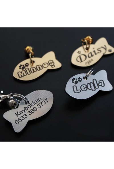 Poshet Store Köpek ve Kedi Dostlarınız Için Pleksi Özel Üretim Künye Isim Künyesi