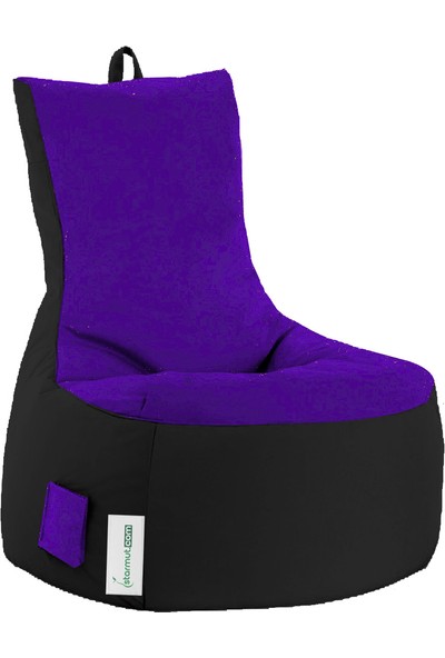 Starmut Armut Koltuk Siyah Mor Lilya