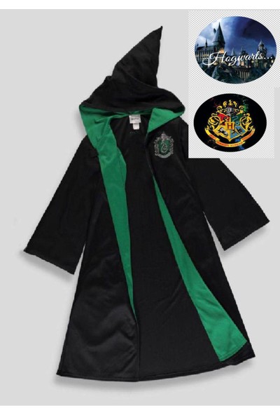 Lady Lou Harry Potter Slytherin Cübbe , Arma Nakışlı, Slytherin Cübbe, Pelerin,