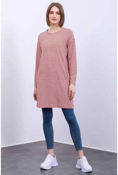 Modasem Uzun Kollu Çizgili Penye