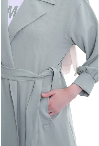 Modasem Krep Kemerli Kap