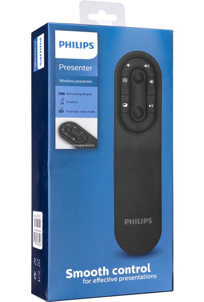 Philips SPT9604 Air Mouse Işlevli Kablosuz Sunucu Powerpoint USB Rf Lazer Işaretçili Uzaktan Kumanda