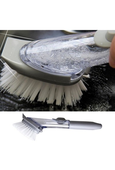 Easyso Deterjan Koyma Hazneli Portatif 3 Başlıklı Bulaşık Yıkama Fırçası Easyso Deterjan Koyma Hazneli Portatif 3 Başlıklı Bulaşık Yıkama Fırçası