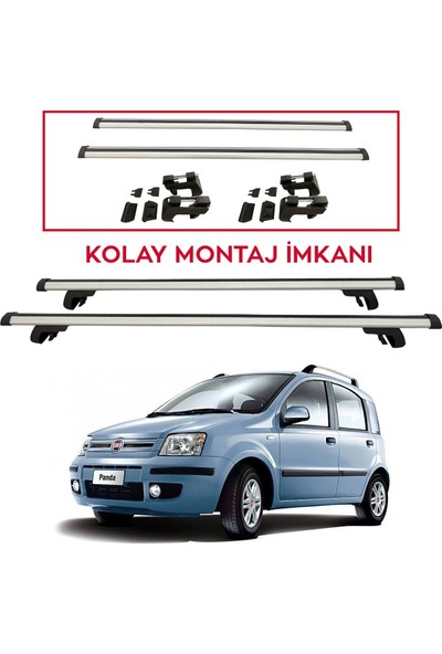 Oto Pandami Fiat Panda Typ 169 2003 - 2012 Gri Ara Atkı AA385D6 Oto Pandami Fiat Panda Typ 169 2003 - 2012 Gri Ara Atkı AA385D6