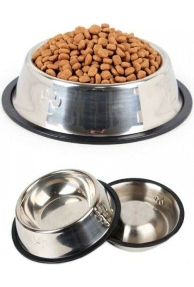 Paslanmaz Çelik Mama Kabı 15 cm Paslanmaz Çelik Mama Kabı 15 cm
