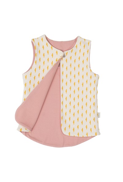 Phoca Çift Taraflı, Baskılı, Yakası Çıtçıtlı, Organik, Bebek, Çocuk Yeleği