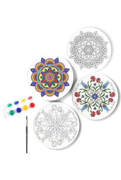 Hayal Sepetim Çini Tabak Boyama Seti Mandala ve Sanat Seti