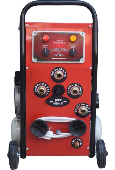 Kamtek Makina Havalı Darbeli Komperesörlü Petek Temizleme Makinası Gold-Air Çift Yönlü