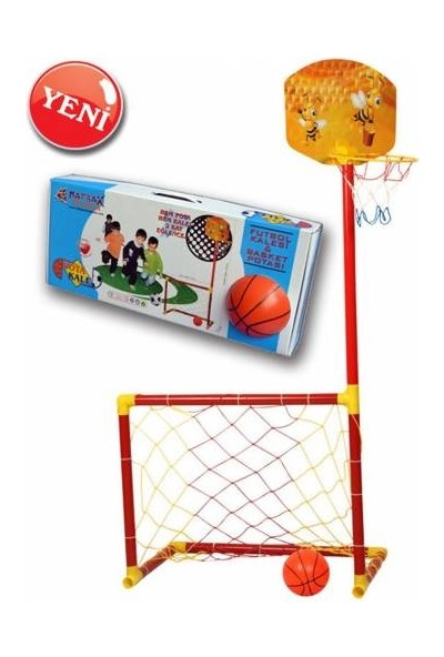 Evistro Çocuk Futbol Kalesi-Basket Potası 2'li Set