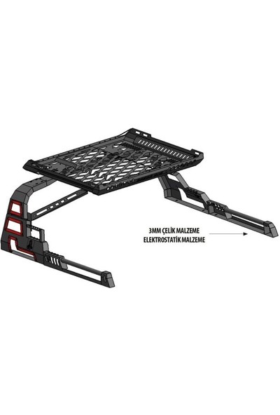 Omsaline Ford Ranger Dakar Sepetli Rollbar 2011 ve Sonrası Omsaline Ford Ranger Dakar Sepetli Rollbar 2011 ve Sonrası