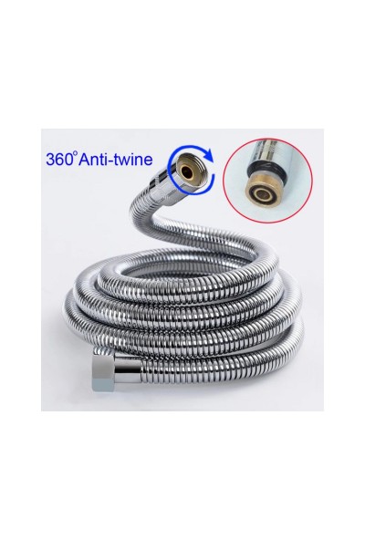 Yayke New 1.sınıf Shower Hose 360 Derece Dönebilen Spiral Duş Hortumu Yayke New 1.sınıf Shower Hose 360 Derece Dönebilen Spiral Duş Hortumu