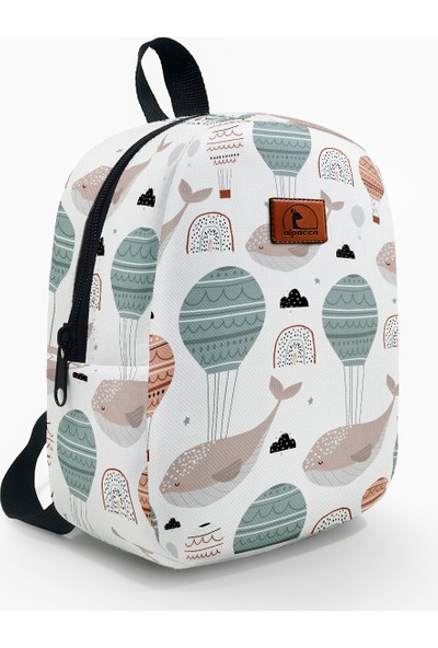 Alpacca Uçan Balinalar Çocuk ve Bebek Sırt Çantası Alpacca Uçan Balinalar Çocuk ve Bebek Sırt Çantası